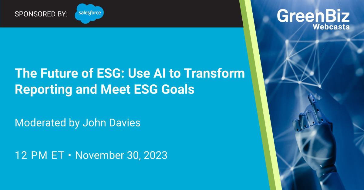 The Future of ESG: Use AI to Transform Reporting and Meet ESG Goals ...